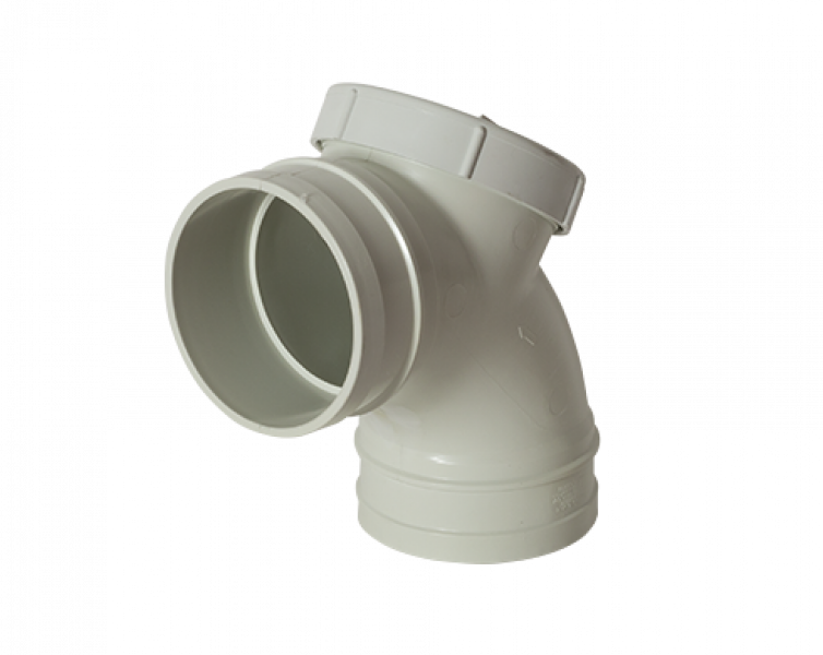 Novadrain PVC-U Rear Access Bend Solvent Cement Joint | Iplex NZ