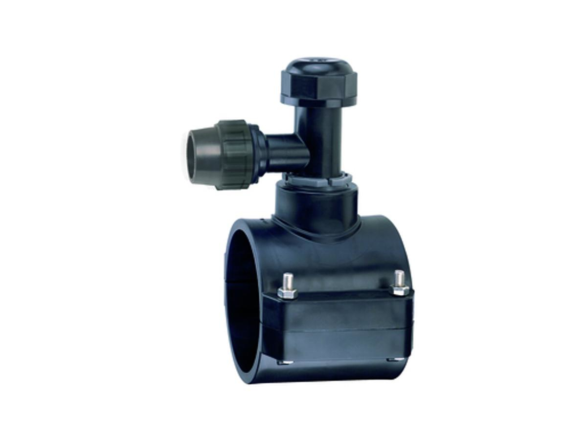 Plasson Compression Tapper Swivel Tee for Series 2 PVC Pipe | Iplex NZ