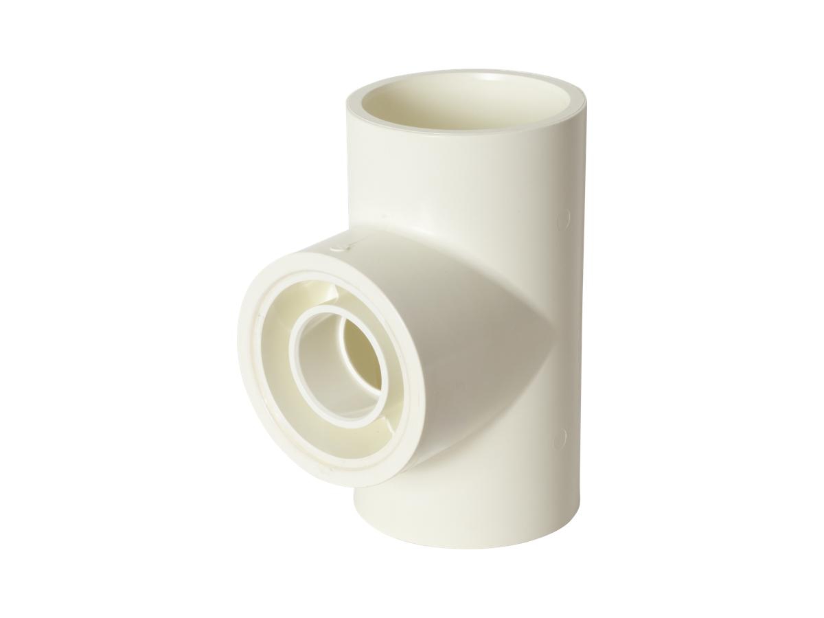 Novakey PVC-U Pressure Pipe Fittings Plain 90 Reducing Tee | Iplex NZ