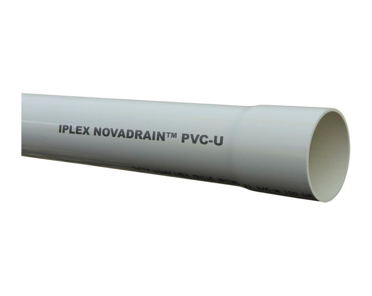Novadrain 6000 PVC-U Pipe Socket One End & Rubber Ring Joint SN6 | Iplex NZ