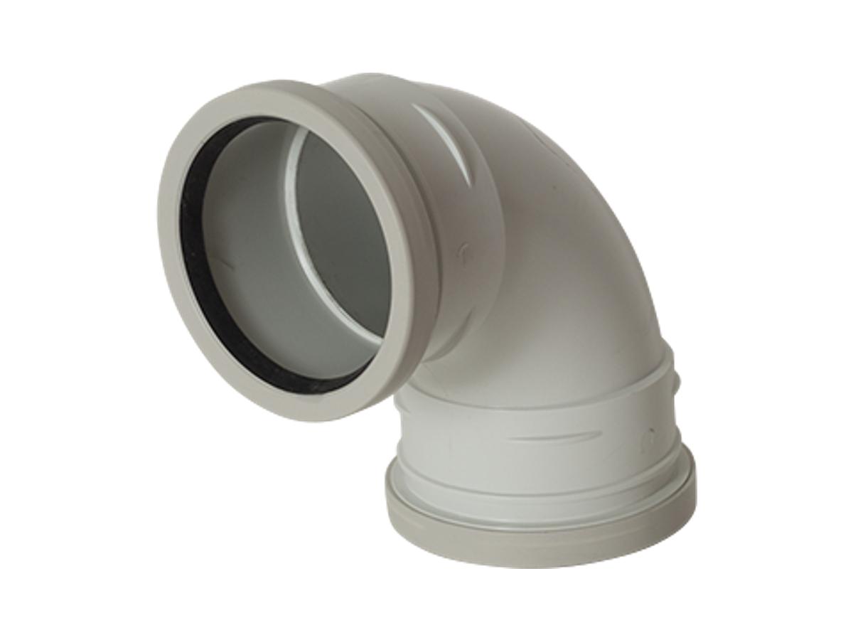Novadrain PVC-U Plain Bend Female & Female Rubber Ring Joint | Iplex NZ