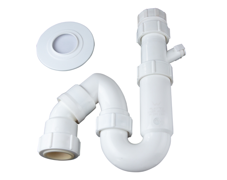 Telescopic S & P Waste Trap 32mm x 40mm, w/nipple